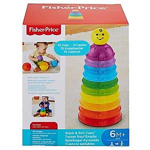 Fisher Price K7166 Stack & Roll Cups Toy