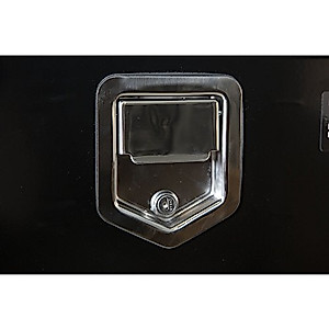 Buyers Products 1702110 Black Steel Underbody Truck Box with Paddle Latch, 18 x 18 x 48 Inch