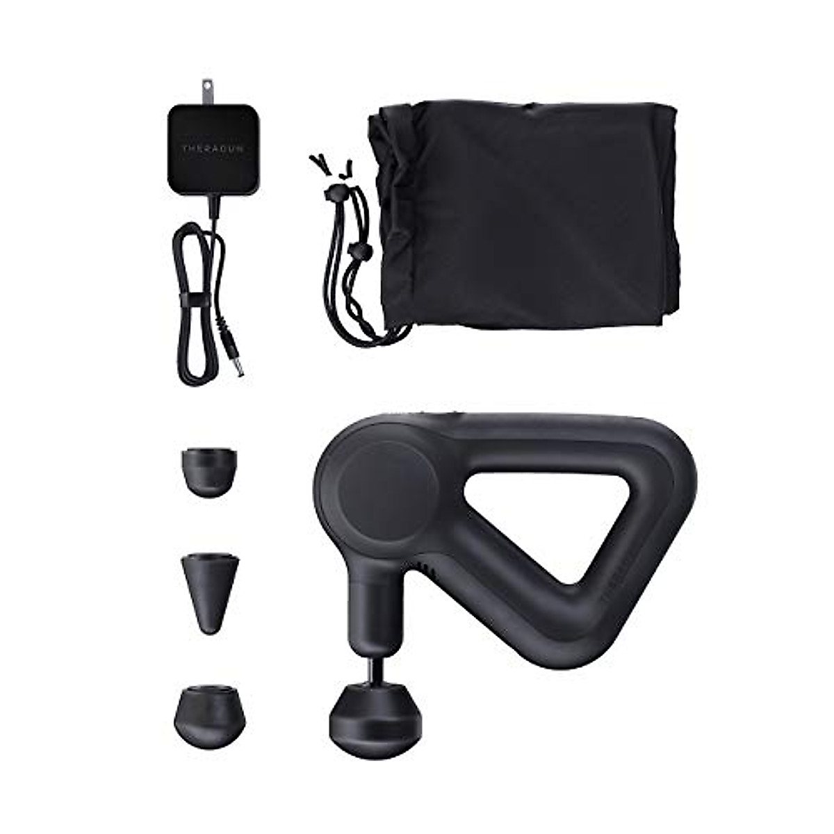 Theragun Prime - Electric Handheld Massage Gun - Smart App and Bluetooth Enabled Percussion Massage for Athletes - Deep Tissue Muscle Therapy Device with Quietforce Technology (Black - 4th Generation)