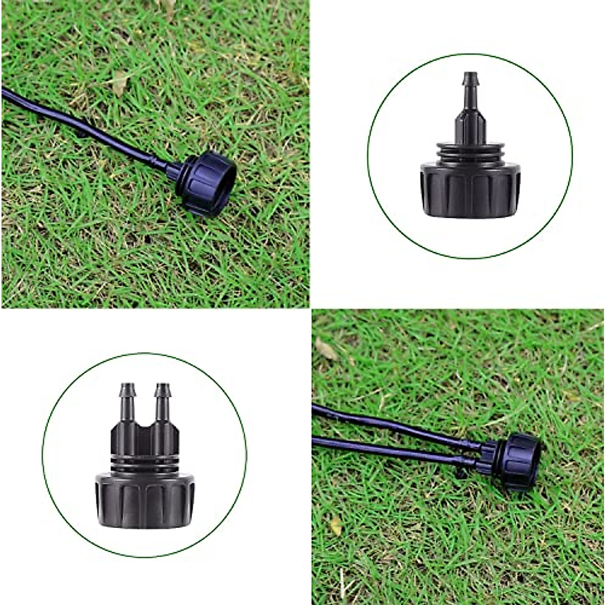 Irrigation Hose Kit, 80 Feet 1/4 Inch Drip Line Irrigation Hose, with a Variety of Drip Irrigation Barbed Fittings，Suitable for Garden Irrigation System (1/4 Hose Standard kit)