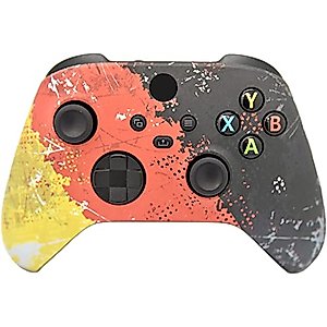 Hand Airbrushed Fade Custom Controller Compatible with Xbox Series X/S & Xbox One (Series X/S German Flag)