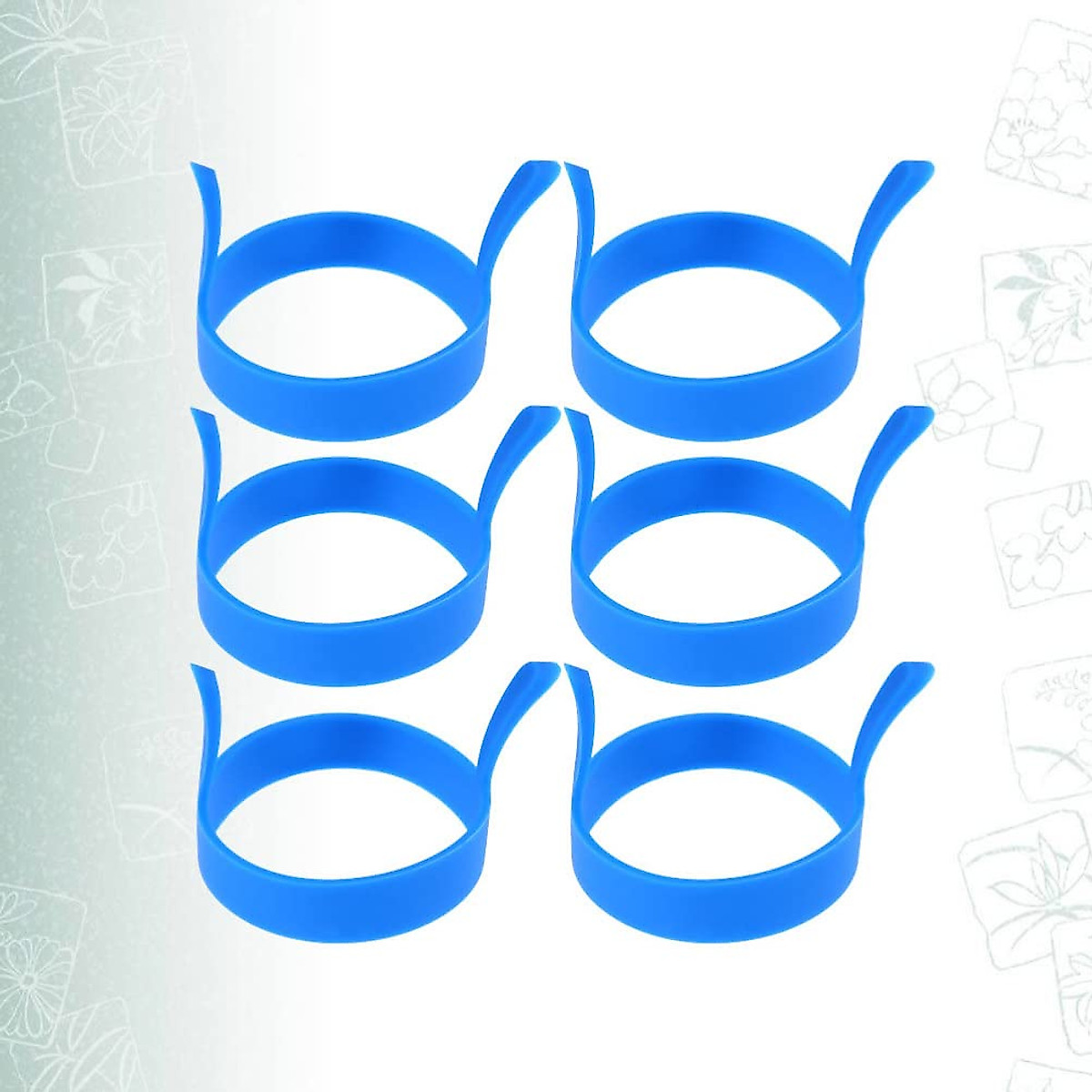 UPKOCH 12 Pcs Silicone Egg Ring Non Stick Egg Cooking Rings Fried Egg Mold Pancake Rings for Frying Eggs Omelet Egg Mcmuffins Random Color