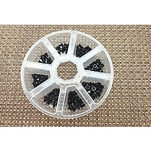 160pcs Mini Electronic Digital Cross Countersunk Head Small Screw Black Set Repair for Laptop Screw SCRW-093194