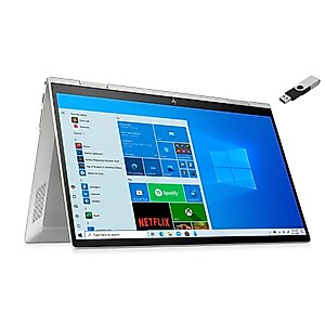 HP 2021 Envy 2-in-1 Laptop 15.6 inch FHD Touchscreen 11th Gen Intel i5-1135G7 Iris Xe Graphics 20GB DDR4 1TB NVMe SSD WI-FI 6 Win 10 Pro Fingerprint Backlit Keyboard w/ 32GB USB
