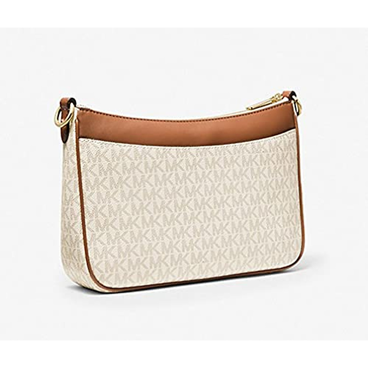 MICHAEL Michael Kors Jet Set Small Logo Chain Crossbody Bag - Vanilla