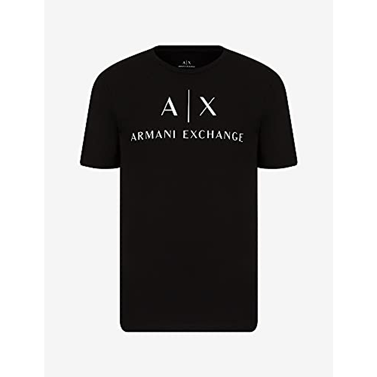 A|X ARMANI EXCHANGE mens Classic Crew Logo Tee T Shirt, Black, X-Large US