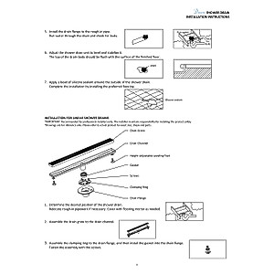 Dawn LBE320304 Brisbane River Series Linear Shower Drain, 32-Inch