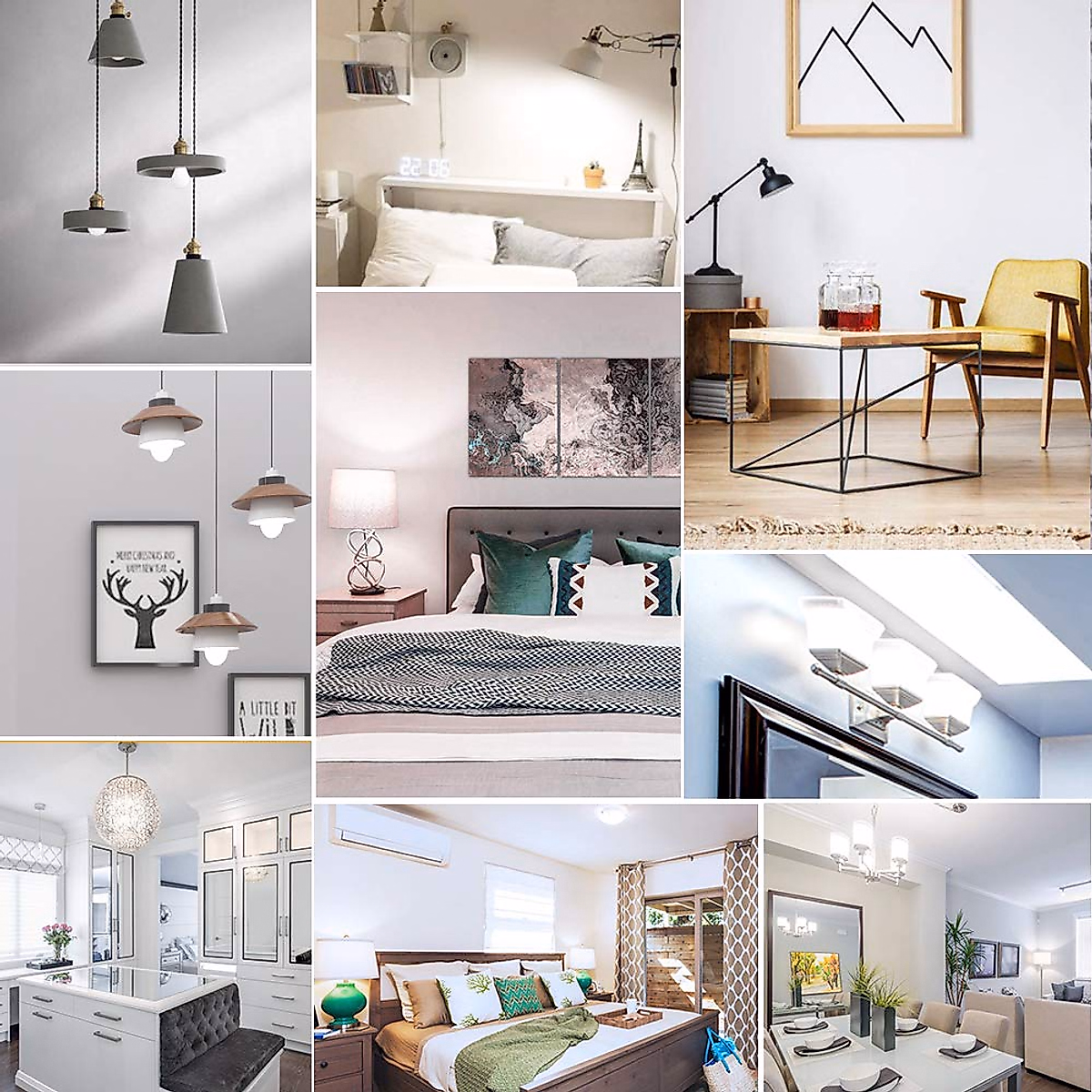 KINDEEP E26 LED Bulbs, 150W-200W Incandescent Bulb Equivalent, 23W, A21 LED Light Bulbs, 2500 Lumens, Not-Dimmable 6 Pack Daylight White 5000K