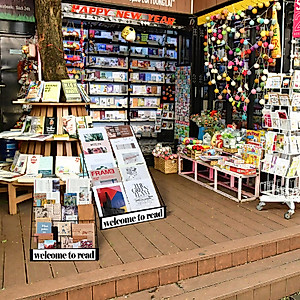 Ireer 2 Set 4 Tiered and 6 Tiered Wire Display Rack for Countertop, Book Display Rack Comic Book Magazine Newspaper Display Stand CD Greeting Card Shelf Stand Holder for Library Classroom Office