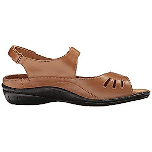 Drew Women's Tide Hook and Loop Sandal,Cognac Leather,US 11 WW