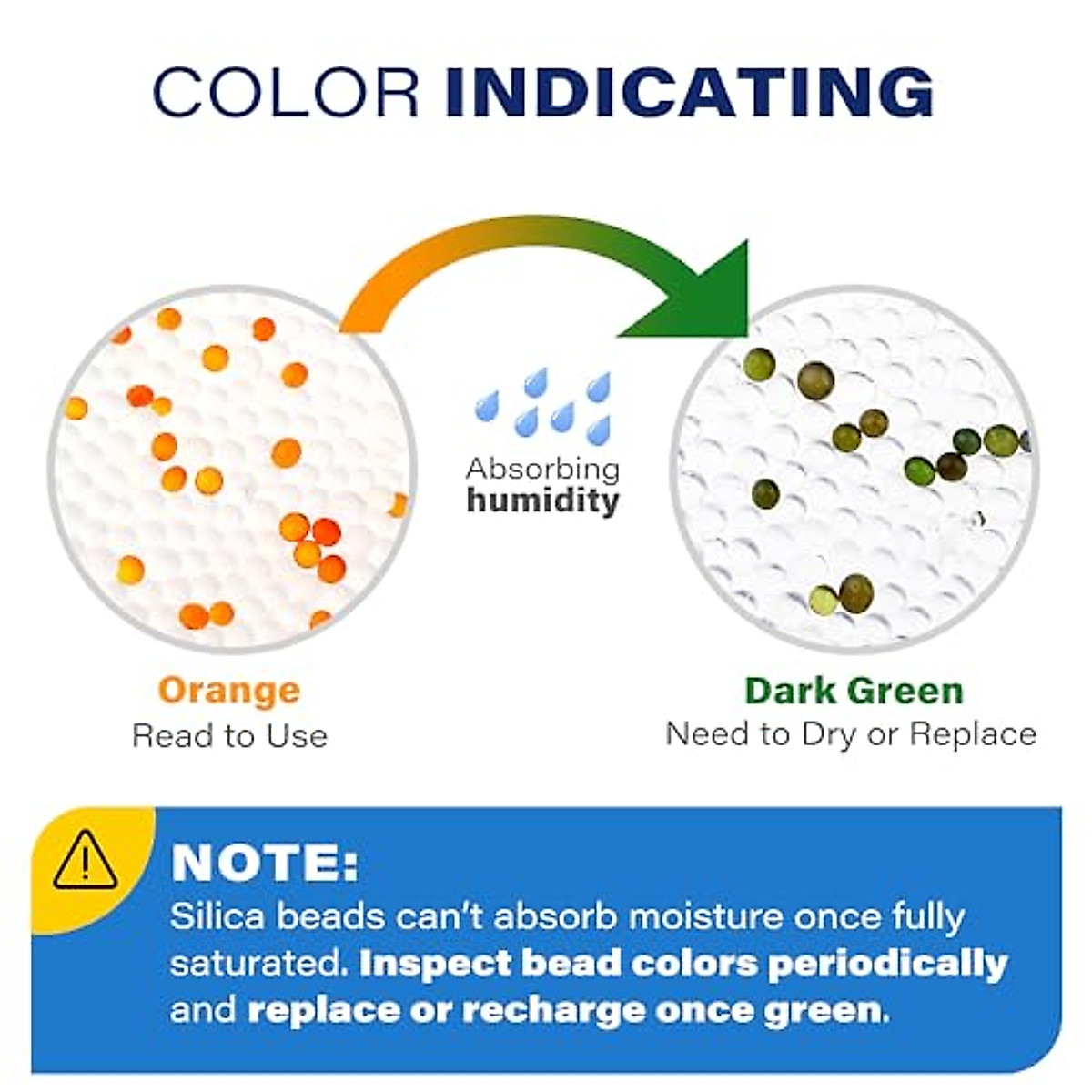 LotFancy Silica Gel Packets, 50 Gram 15 Packs Rechargeable Desiccant Packs for Storage, Moisture Absorber Drying Bags with Orange Indicator, Non-Toxic