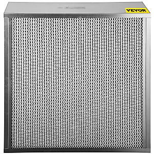 VEVOR Filter Replacement, 24'' x 24'' x 11.5'' AC Filter, HEPA Pleated Air Filter, Air Filter Replacement with Galvanized Frame, 99.97% Standard Filter Compatible for HEPA Filter Novair 2000