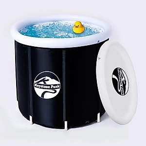 Keystone Peak Ice Bath - 108 Gallons Cold Plunge tub + Portable Ice Bath tub for Athletes & Navy Seals + Ice Baths and Soaking + Cold Water Therapy - Boost your immune system & Improve recovery