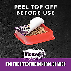 EcoClear Products 620109, MouseX Ready-To-Use Pre-Measured 3 oz. Bait Trays, 4-Pack