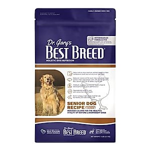 Best Breed Senior Dog Diet (Reduced Calorie) Made in USA [Natural Dry Dog Food] - 4lbs.