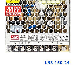 MW Mean Well Enclosed Type LRS-150W-12/15/24/36/48V Non-PFC LRS Series 150W Single Output Switching Power Supply (LRS-150-24)