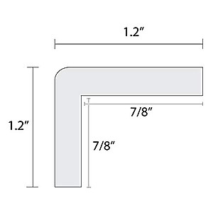 KidKusion Corner Cushion | Made in USA | Brown | 8 Pack | Furniture and Corner Protector