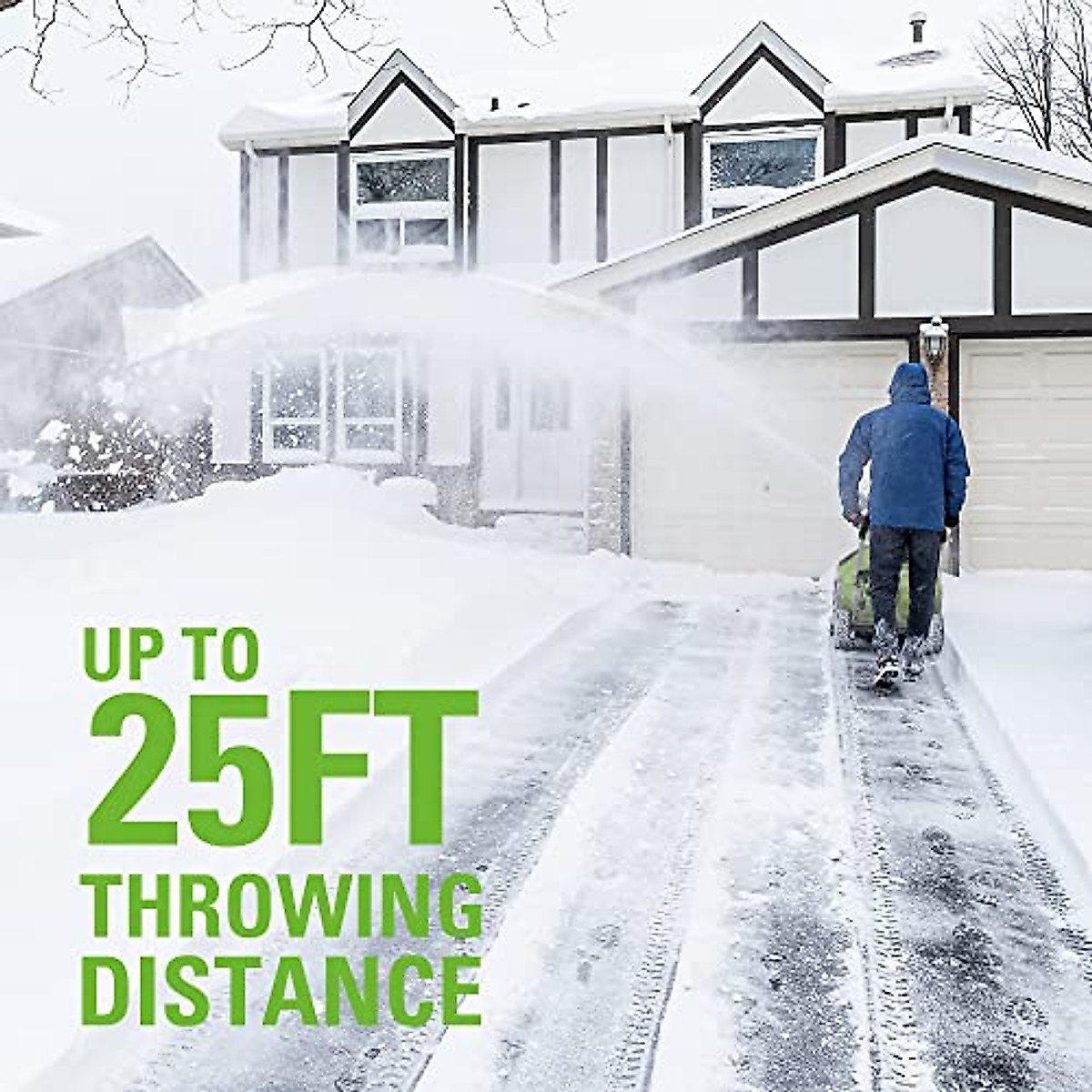 Greenworks 13 Amp 20-Inch Corded Snow Blower, 2600502