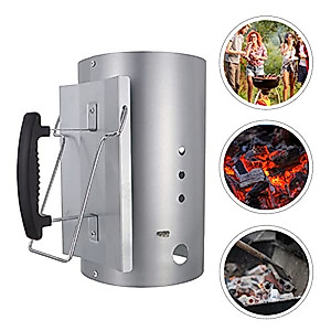 HANABASS Carbon Barbecue Food Coal Charcoal Burner Briquette Fast Outdoor Barrel Ignition Can Summer Lighter Cooking Bucket Grills Grilling Party Fire Rapidfire Stove Garden Tools Starter