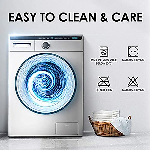 IMYOGI High Stretch Sofa Covers Stretch Sectional Sofa Cover L Shape Sofa Slipcovers Jacquard Fabric Furniture Protector with Elastic Bottom Couch Covers for Living Room -blue-2-4 Seater+4 Seater