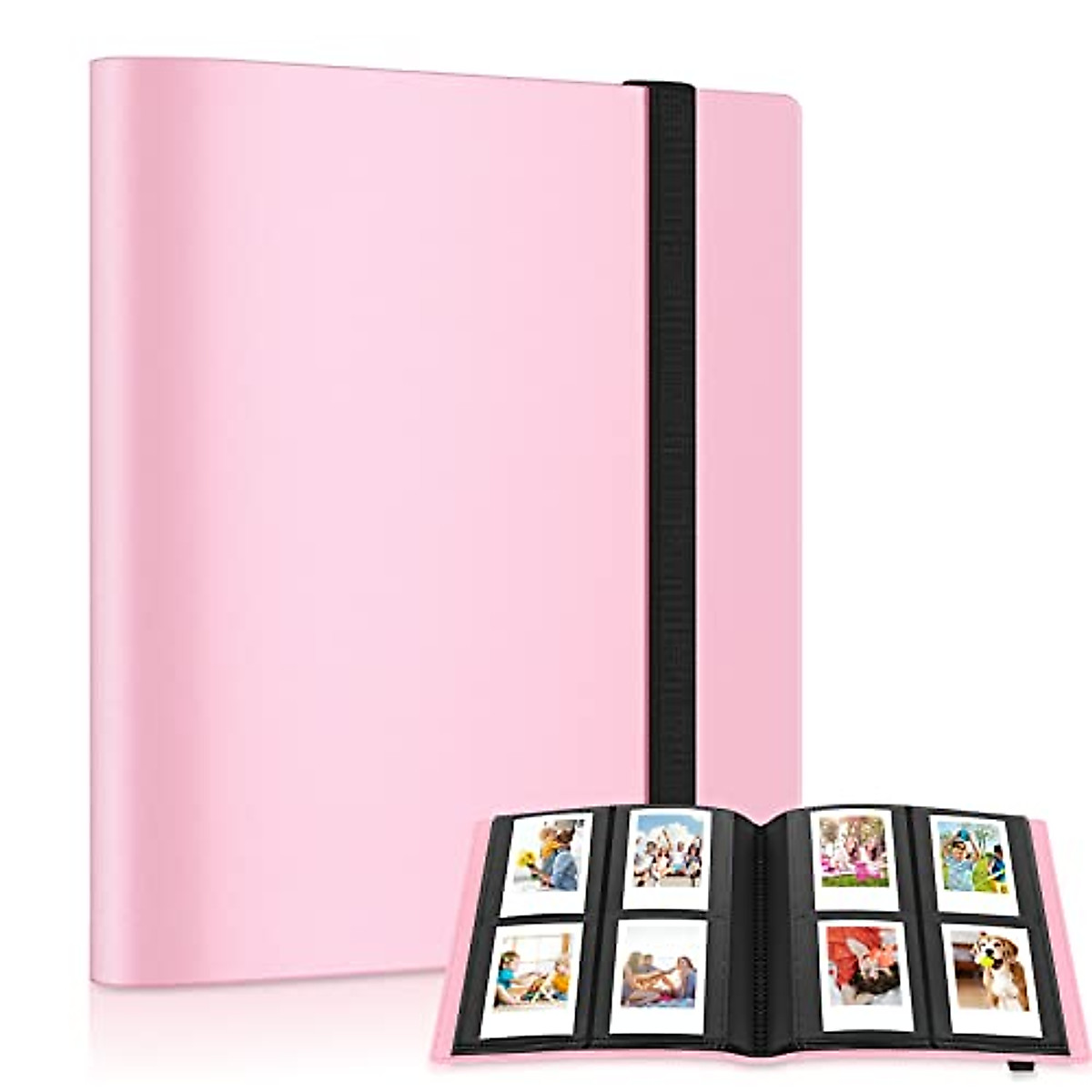 Ablus 160 Pockets Mini Photo Album for Fujifilm Instax Mini Camera, Polaroid Snap, Z2300, SocialMatic Instant Cameras & Zip Instant Printer (Pink)