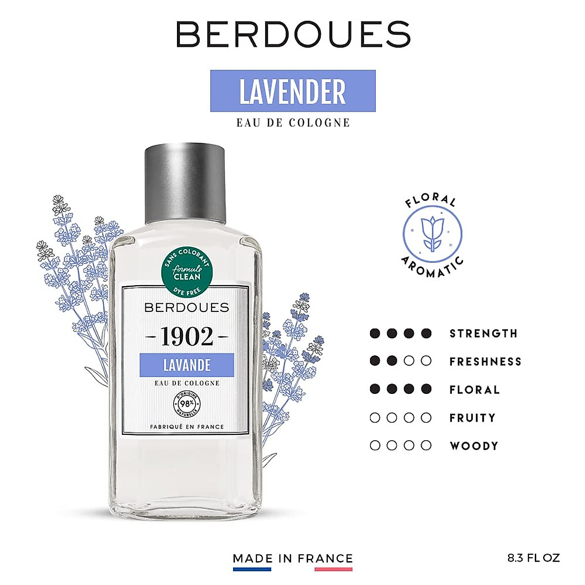 Berdoues Lavender Eau de Cologne 245 ML