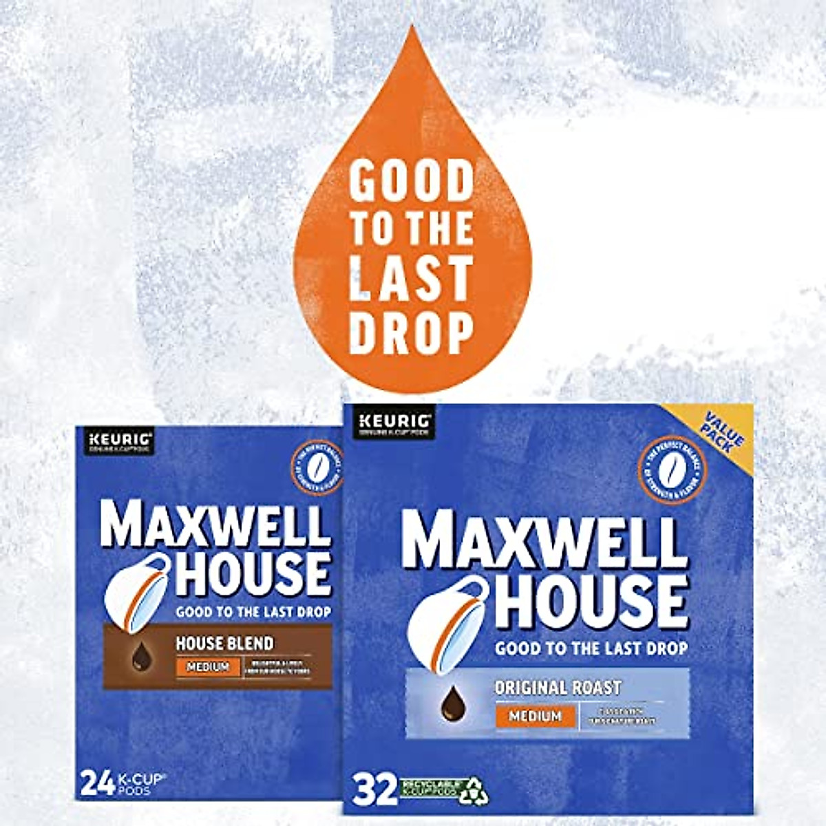 Maxwell House Original Roast Medium Roast K-Cup Coffee Pods (32 ct Box)