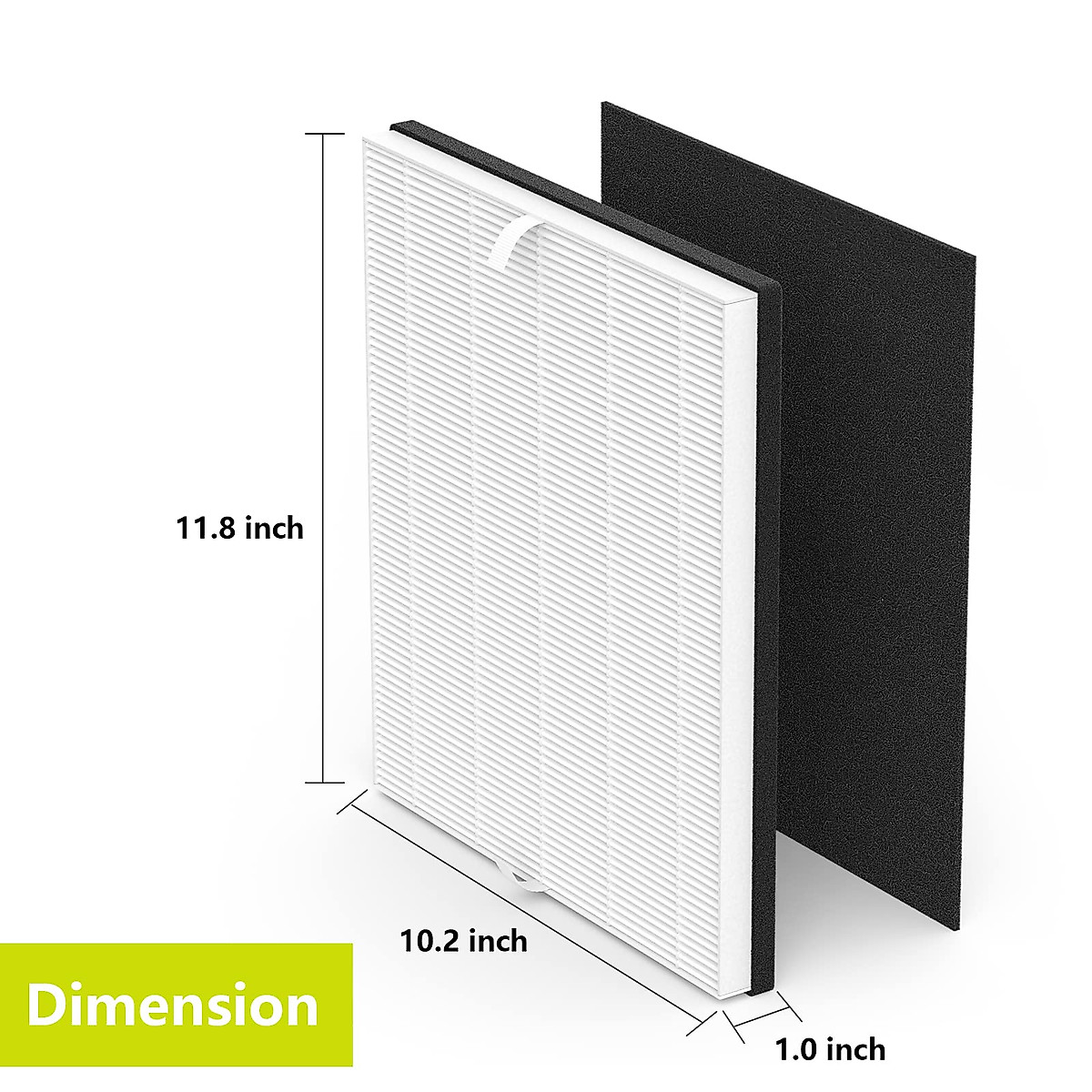 FMDZFL MD1-0022 Replacement Filter Sets, Compatible with Vornado modles AC300, AC350, AC500, AC550, PCO500, and PCO575DC . (6) Activated Carbon Pre-filter MD1-0023+(1)True HEPA Filter MD1-0022.