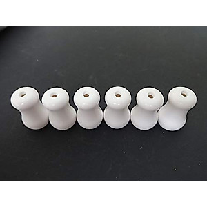 Amazing Drapery Hardware 6 Qty:White Plastic Cord Tassel for Blinds or Shade Pull Cord: Vase Shape