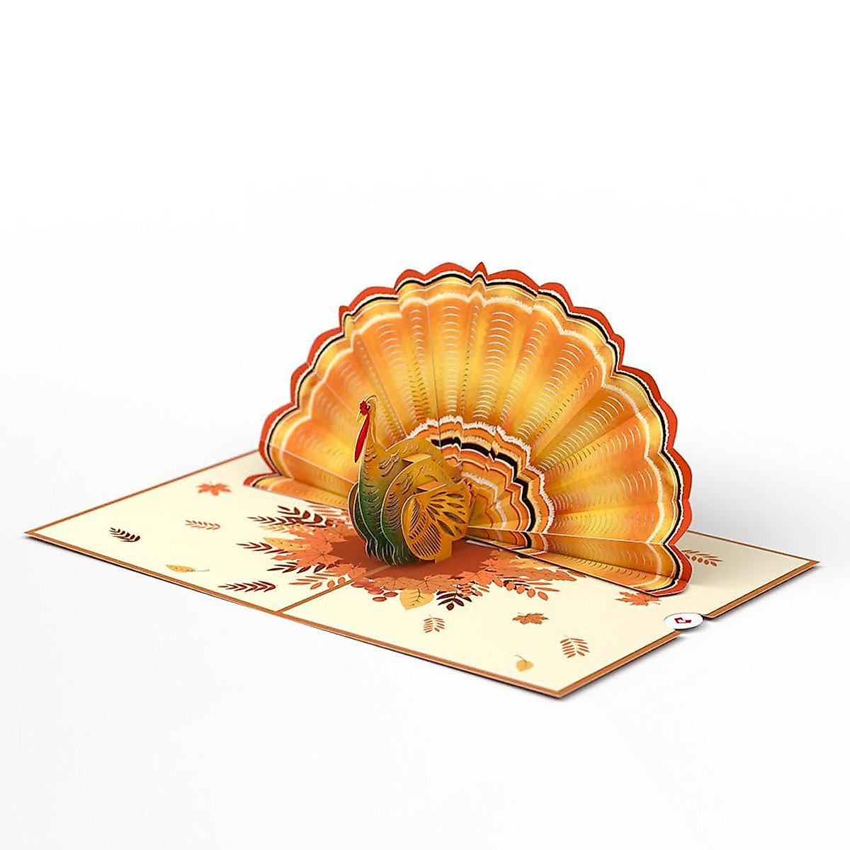 Lovepop Give Thanks Turkey Pop Up Card, 5x7-3D Greeting Card, Thanksgiving Greeting Card, Thanksgiving Pop Up Card, Autumn Pop Up Cards