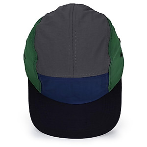 CLAPE 5 Panel Hat for Men, Curved Brim UPF50+ Sun Hats Quick Dry Outdoor Sports Running Hat Baseball Cap