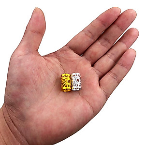 Messen 170 Pieces Dreadlocks Beads Multicolor Aluminum Dread Locks Metal Cuffs Hair Decoration Braiding Hair Jewelry (Not Break Easily)