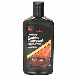 3M Super Duty Rubbing Compound, 39004, 1 pt (16 fl oz/473 mL) , Brown