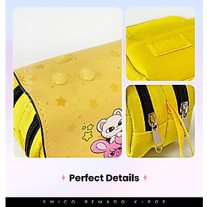 Swico Remado Kpop Cute Cartoon Marker Pen Organizer Handheld Pen Pouch Big Storage SKZ Pen Pouch Bag