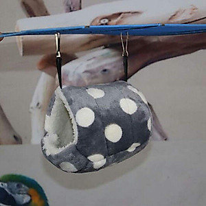 Oncpcare Winter Warm Small Animals Bed Playing Soft Hamster Bed Sleeping Cute Hamster Hammock Birds House Hanging Resting for Gerbil Young Guinea Pig Degu Drawl Hedgehog