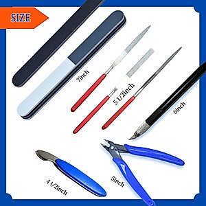 JUNYAOHSU Gundam Model Tool Kit, 28pcs Hobby Building Tool Set, Modeler Basic Tools Craft Set for Cars, Airplanes, Buildings, Gundam, Robots Models Repairing and Fixing