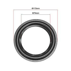 uxcell 4.5 Inch 4.5 Inches Speaker Foam Edge Surround Rings Replacement Parts for Speaker Repair or DIY
