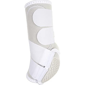 Classic Equine Flexion by Legacy2 Front Support Boots, White, Medium
