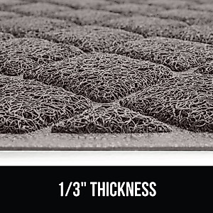 The Original Gorilla Grip Water Resistant Cat Litter Box Trapping Mat, Easy Clean, Textured Backing, Traps Mess for Cleaner Floors, Less Waste, Stays in Place for Cats, Soft on Paws, 30x20 Gray