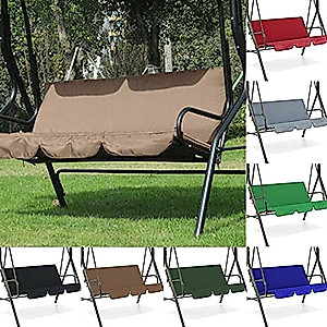 Foviza Porch Swing Cover Swing Canopy Ceiling Cover Outdoor Swing Canopy Replacement Outdoor Waterproof Swing Covers For Patio/Lawn/Garden Swing Cushion