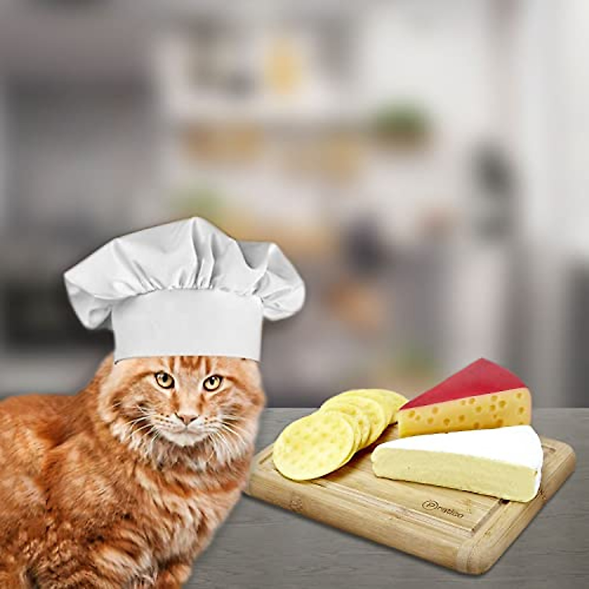 Pratico Kitchen Bamboo Cutting Board and Serving Tray with Juice Groove Set, 18 x 12 and 8 x 6 inch Boards