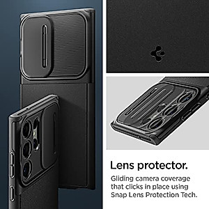 Spigen Optik Armor Designed for Galaxy S23 Ultra Case (2023) - Black