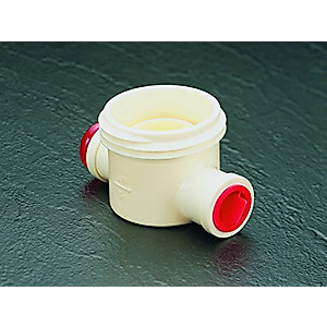 Caplugs ZCPT4XQ1 Plastic Center Pull Tab Tapered Plug. CPT-4X, PE-LD, Cap OD 0.76" Plug ID 0.524", Red (Pack of 100)
