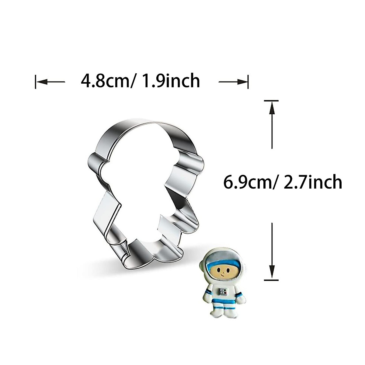WJSYSHOP Astronaut Shape Cookie Cutter - A
