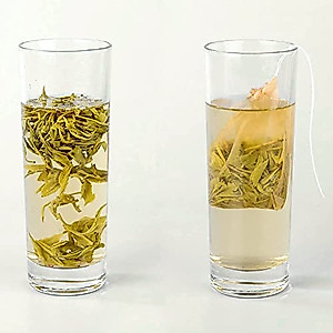 LANSKLBD - 200 Pcs Disposable Tea Bags for Loose Leaf Tea, Tea Filter Bags for Loose Tea, Wood Pulp Material, Empty Tea Bags (2.36 x 3.15 Inch))