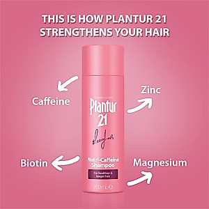 Plantur 21#longhair Shampoo (6.76 Fl Oz) and Conditioner (5.92 Fl Oz) Set Nutri-Caffeine Long Hair System with Keratin and Biotin: Strengthen and Nourish