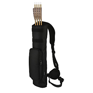 Homakover Archery Compact Multi-Function Back Quiver Arrow Holder, Adjustable Quivers Hanged Target Shooting Quiver for Arrows, Bow Hunting and Target Practicing