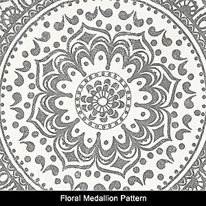 HEBE Boho Round Rugs 5.2Ft Washable Non Slip Round Area Rug Throw Soft Cute Round Nursery Rug Soft Fluffy Bathroom Rug Circle Rug for Bedroom Dorm Kids Room Nursery