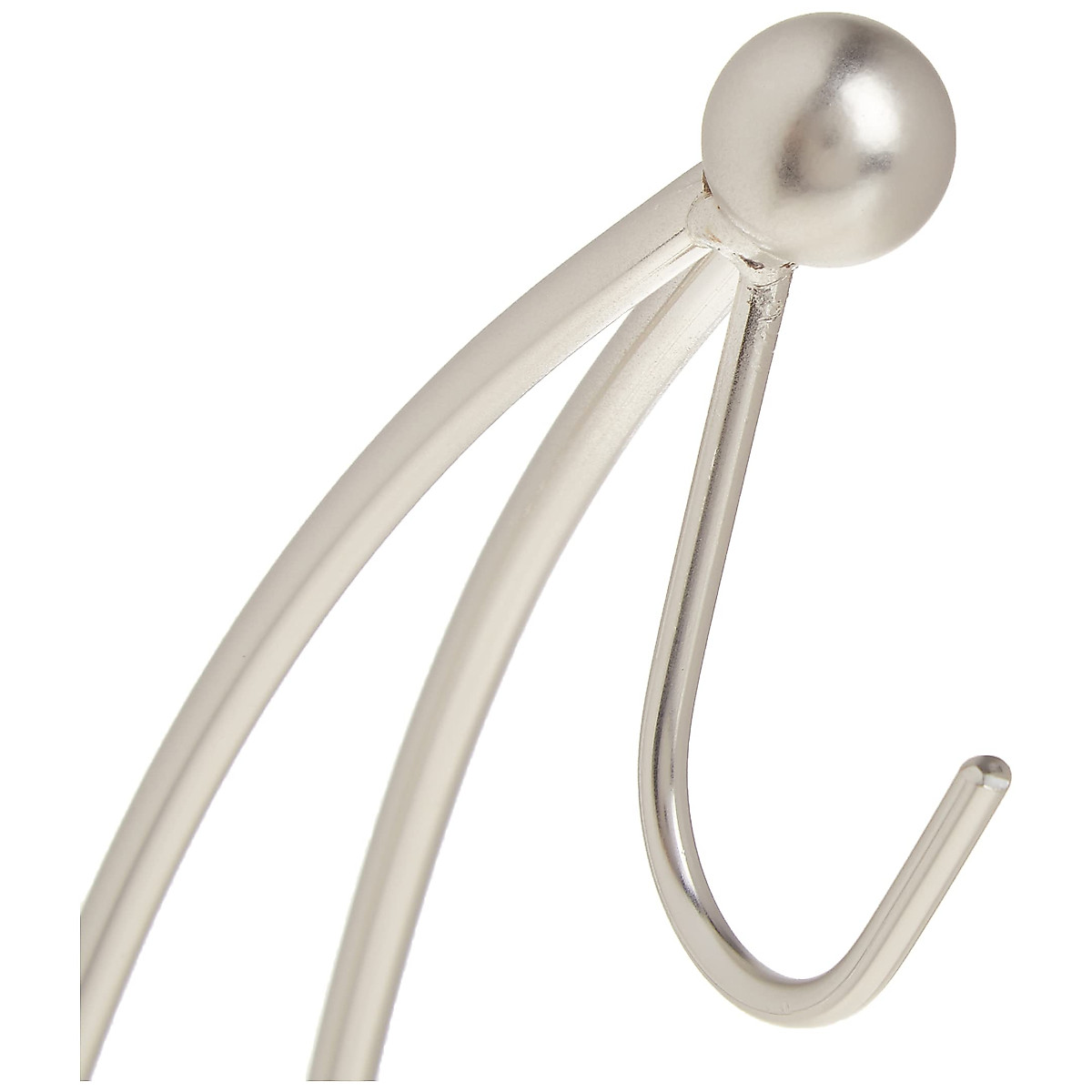 Spectrum Diversified Pantry Works Hanger Produce Saver Banana Holder & Kitchen Décor, Kitchen Countertop Fruit Tree & Hanging Fresh Food Storage, small, Satin Nickel