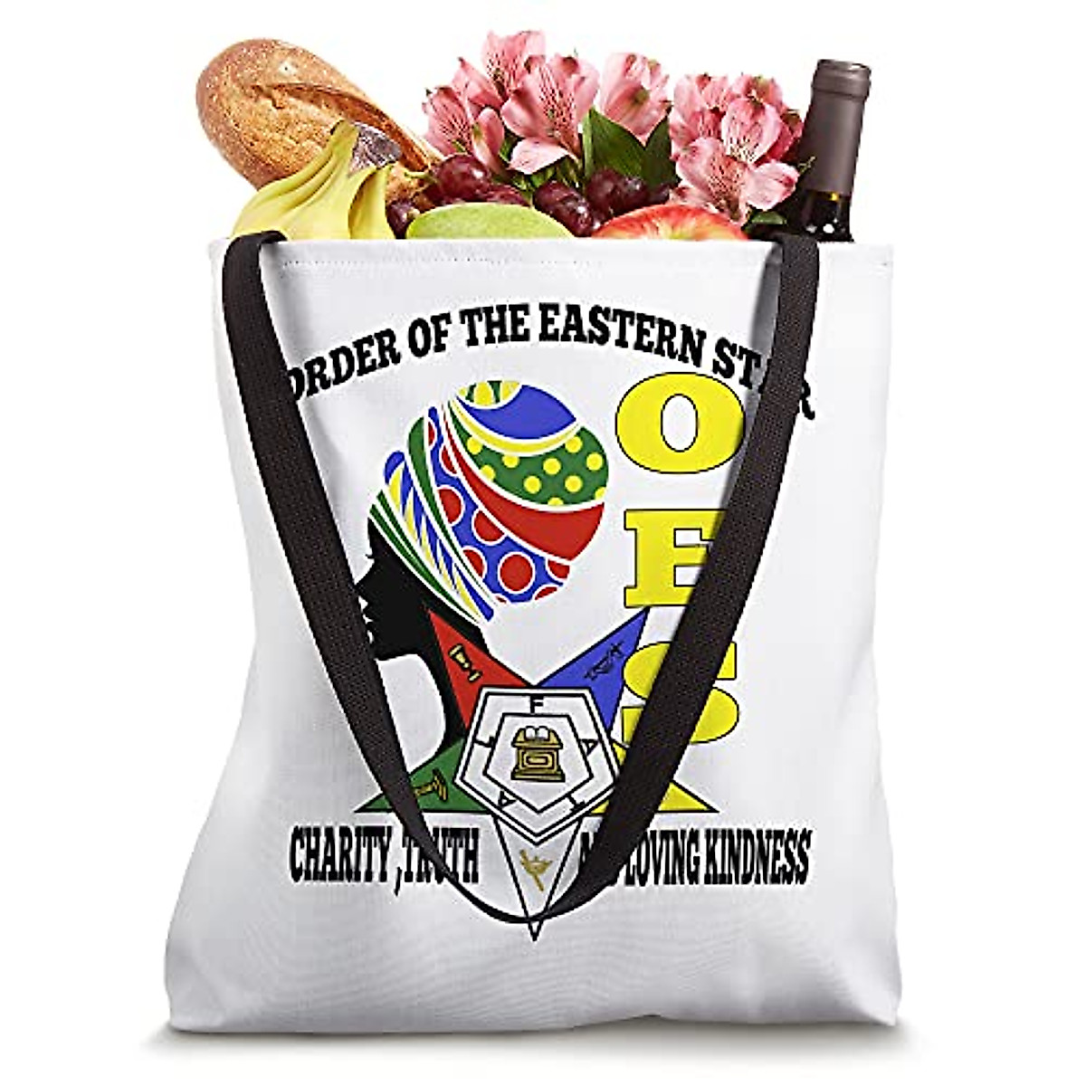 Order Of The Eastern Star OES Ring Diva Sisterhood Sistar Tote Bag